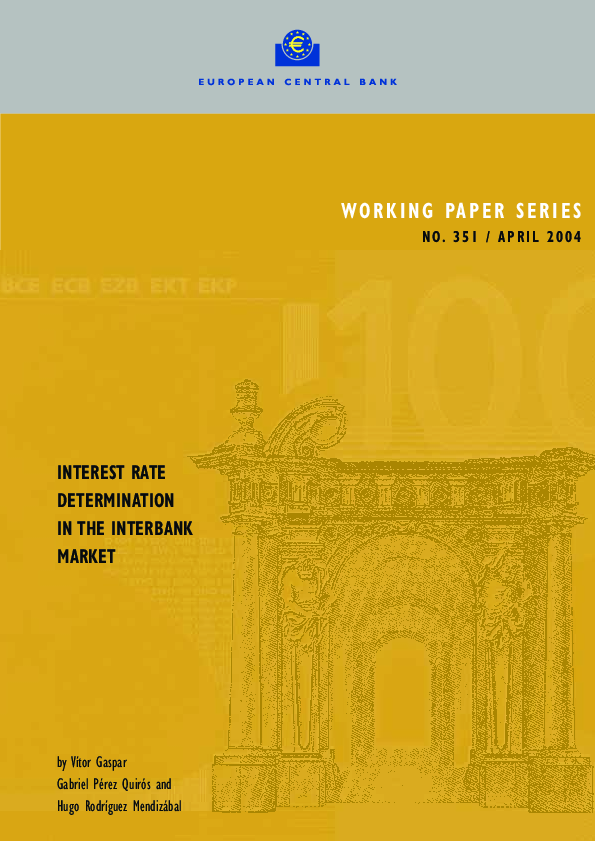 (PDF) Interest rate determination in the interbank market | Vitor ...