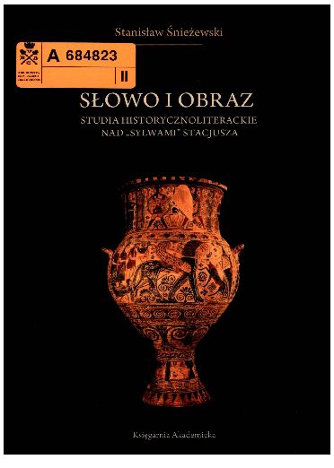 Sniezewski slowo i obraz studia historycznoliterackie [Word and Image ...