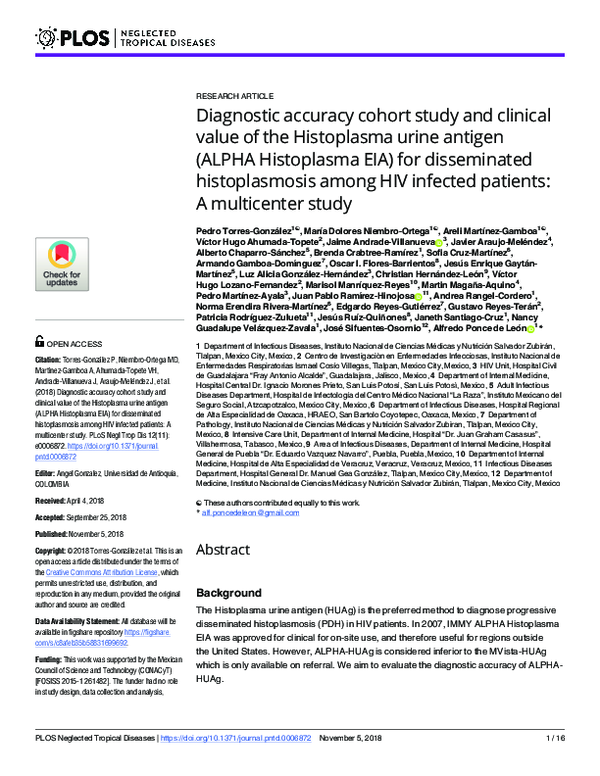 (PDF) Diagnostic accuracy cohort study and clinical value of the ...