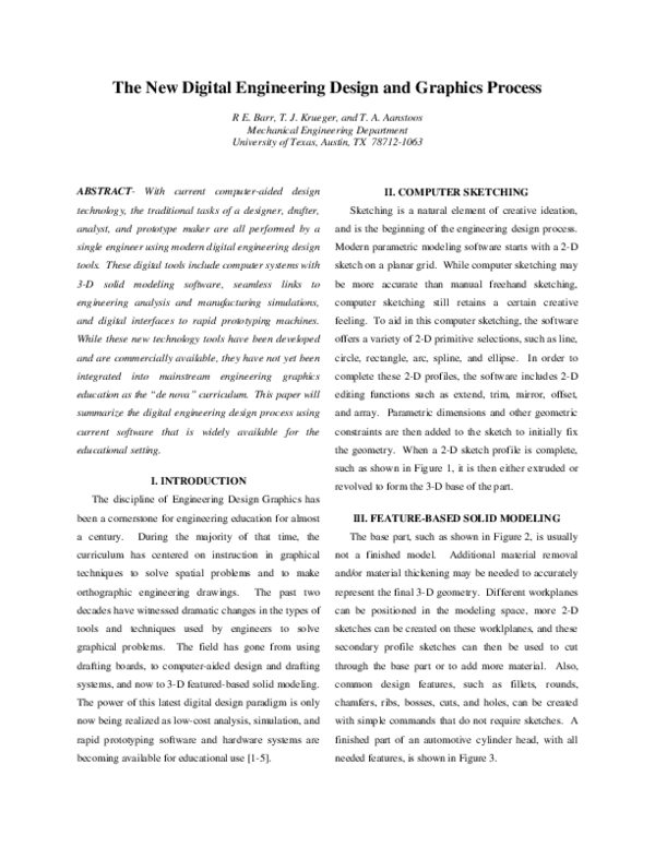 (PDF) The New Digital Engineering Design and Graphics Process