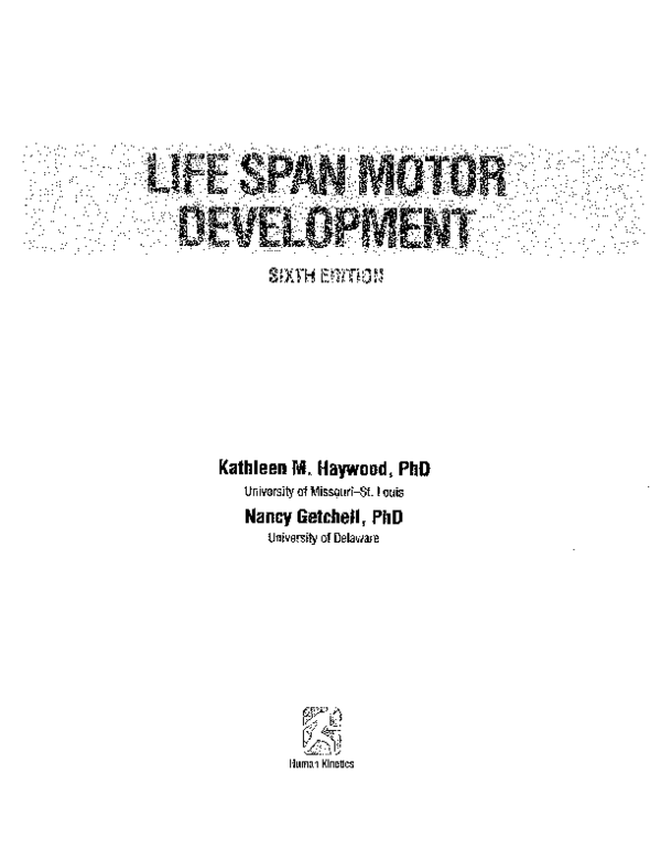 (PDF) Life span motor development
