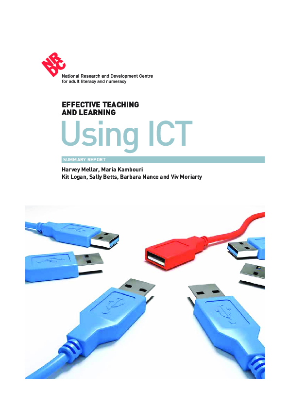 (PDF) Using ICT EFFECTIVE TEACHING AND LEARNING SUMMARY REPORT