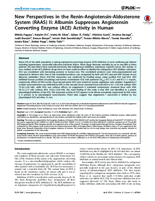 (PDF) New Perspectives in the Renin-Angiotensin-Aldosterone System ...
