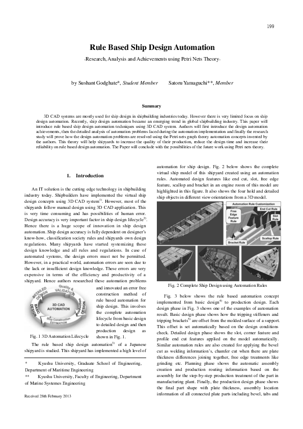 (PDF) Rule Based Ship Design Automation