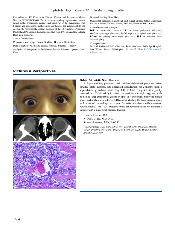 (PDF) Orbital Metastatic Neuroblastoma | Joshua Kurian - Academia.edu