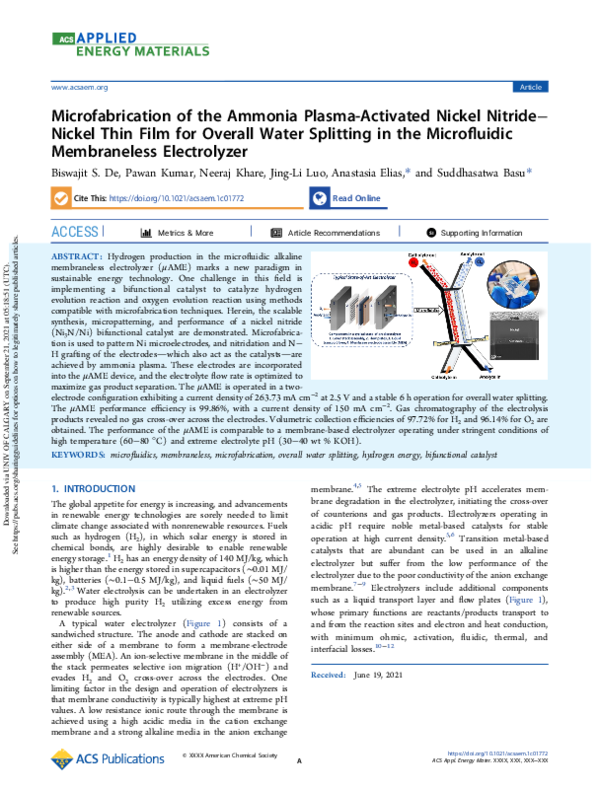 (PDF) Microfabrication of the Ammonia Plasma-Activated Nickel Nitride− ...