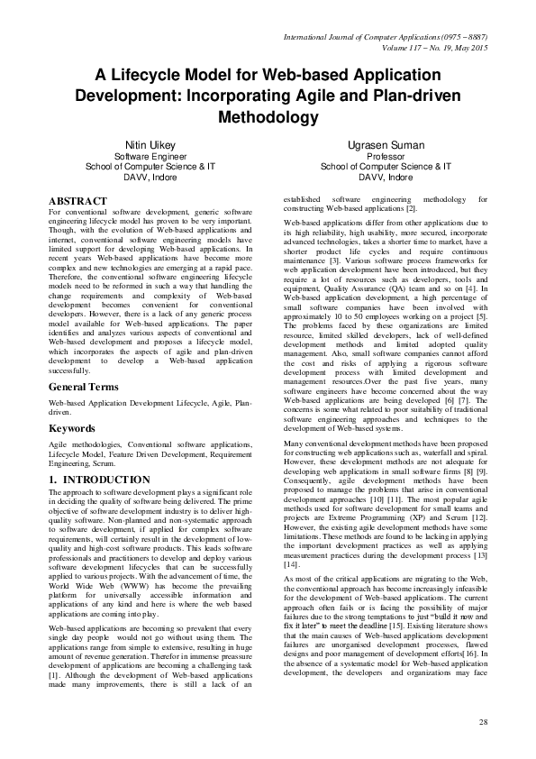 (PDF) A Lifecycle Model for Web-based Application Development ...