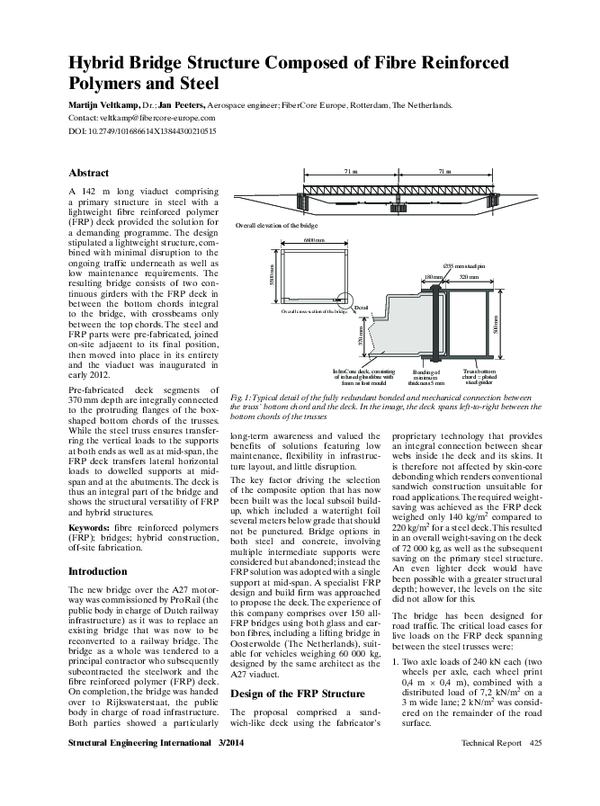 (PDF) Hybrid Bridge Structure Composed of Fibre Reinforced Polymers and ...