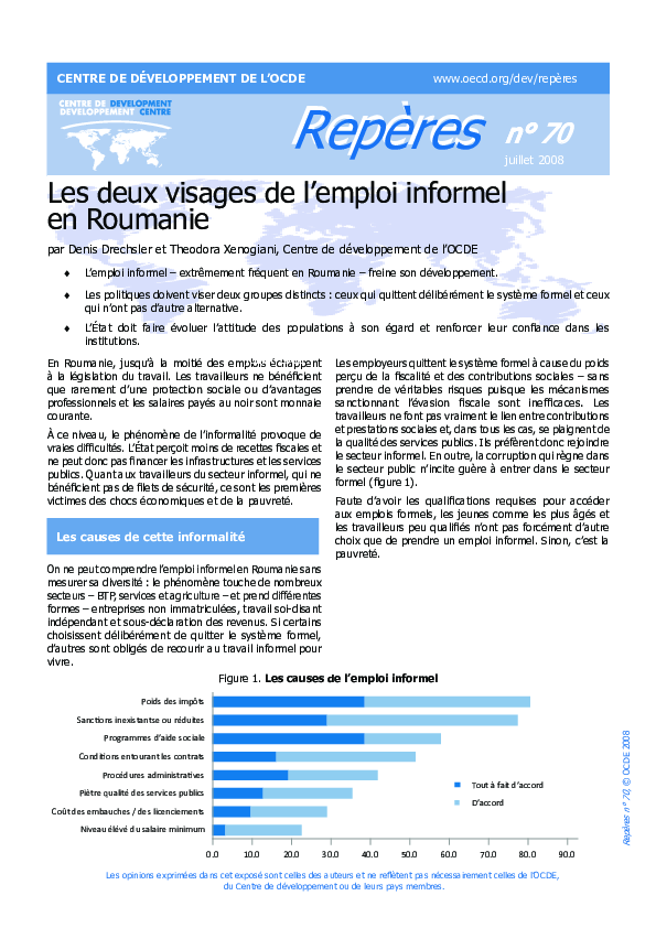 (PDF) Les deux visages de l'emploi informel en Roumanie | Denis ...