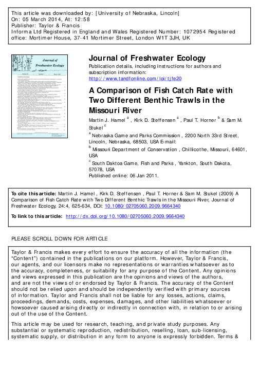 (PDF) A Comparison of Fish Catch Rate with Two Different Benthic Trawls ...