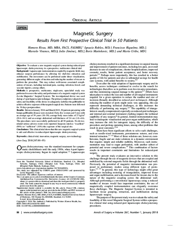(PDF) Magnetic Surgery