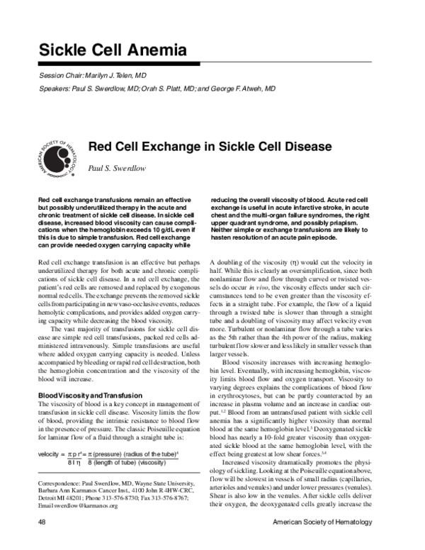 (PDF) Sickle Cell Anemia