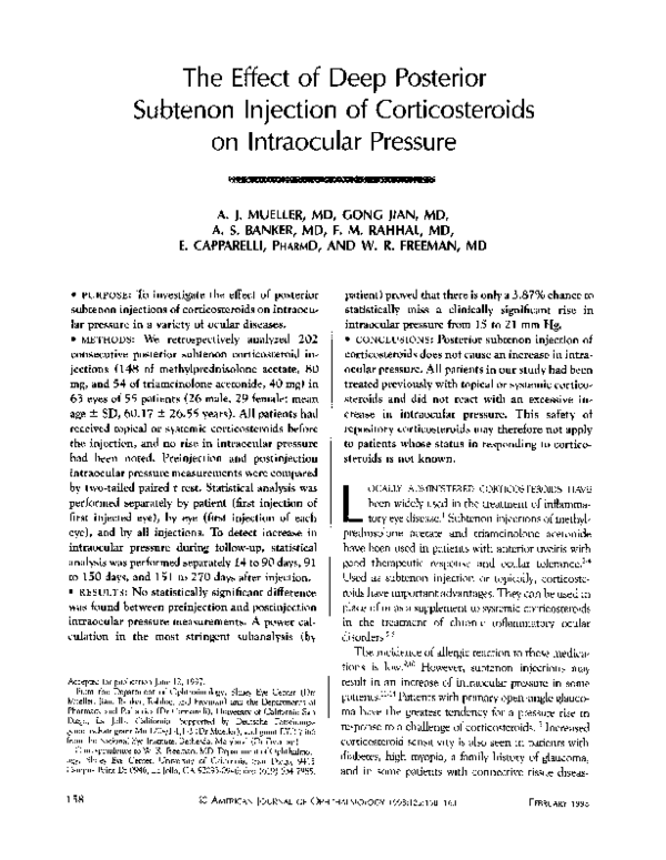 (PDF) The effect of deep posterior subtenon injection of ...
