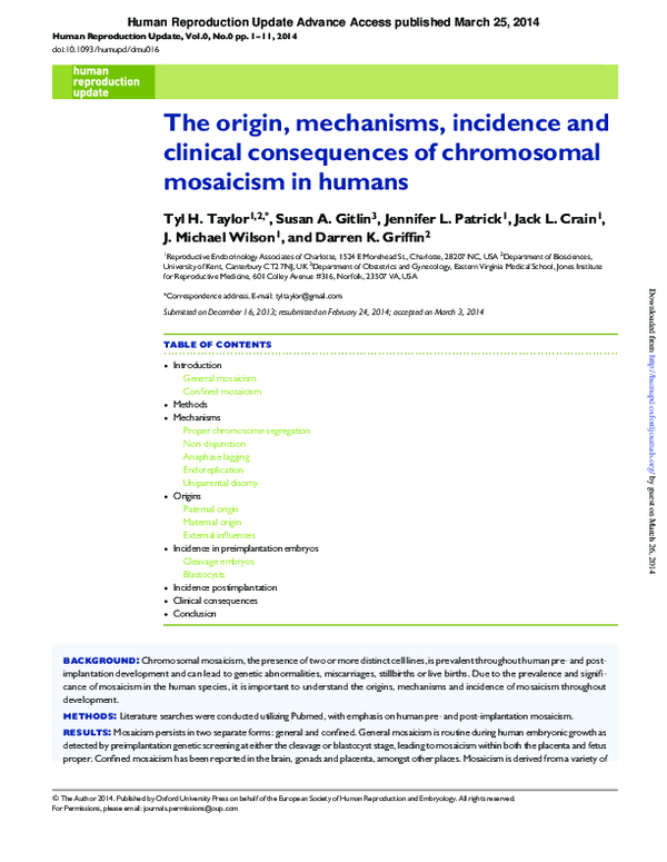 (PDF) The origin, mechanisms, incidence and clinical consequences of ...