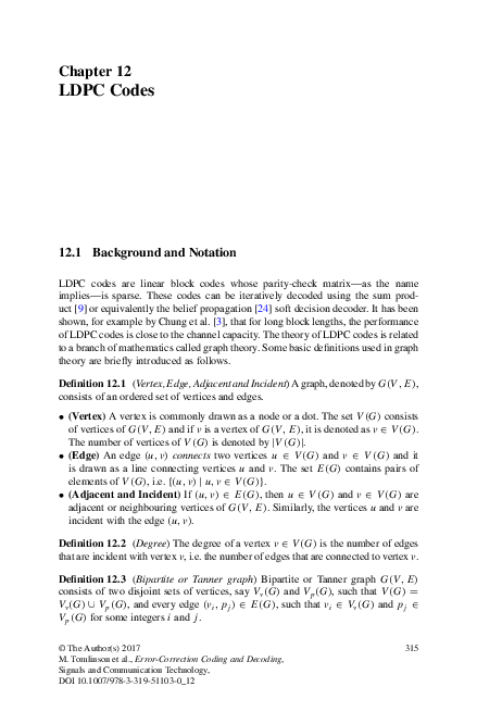 (PDF) LDPC Codes