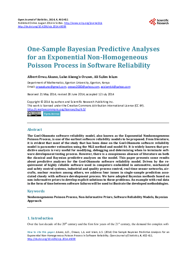 Pdf Two Sample Bayesian Predictive Analyses For An Exponential Non