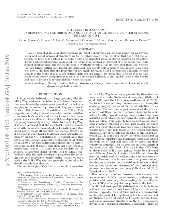 (PDF) Butterfly in a Cocoon, Understanding the Origin and Morphology of ...