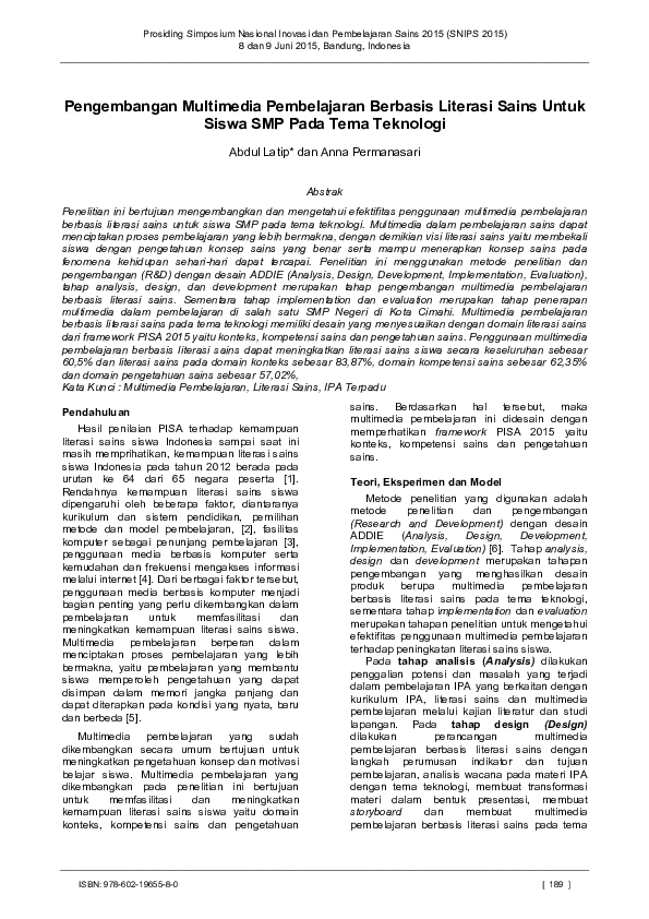 (PDF) Pengembangan Multimedia Pembelajaran Berbasis Komputer