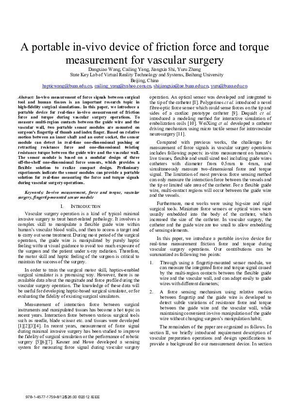 (PDF) A portable in-vivo device of friction force and torque ...