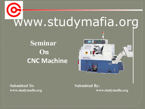(PPT) Mechnical CNC Machines PPT