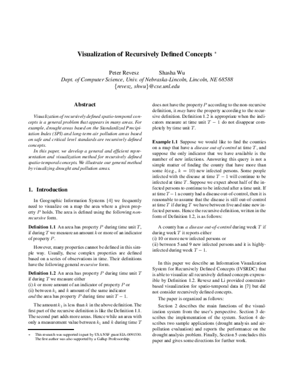(PDF) Visualization of recursively defined concepts