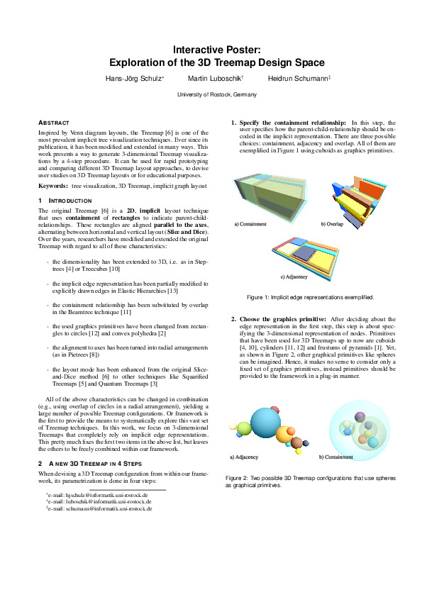 (PDF) Interactive Poster: Exploration of the 3D Treemap Design Space