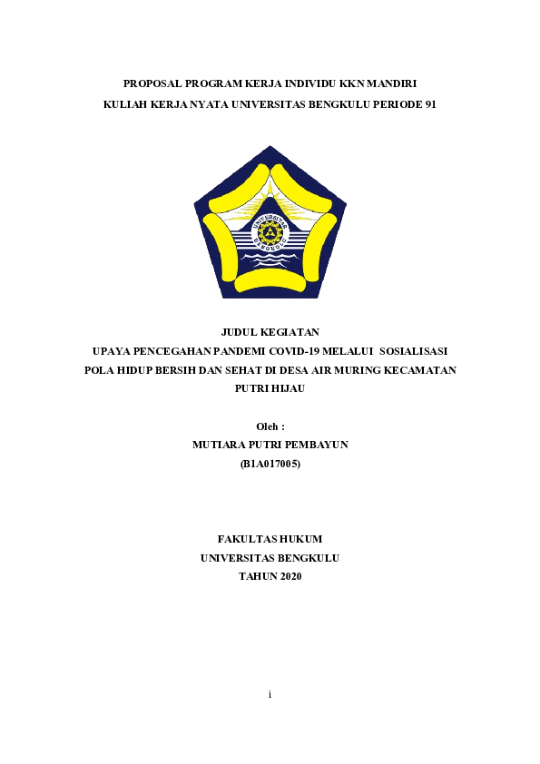 (DOC) Draft Proposal KKN