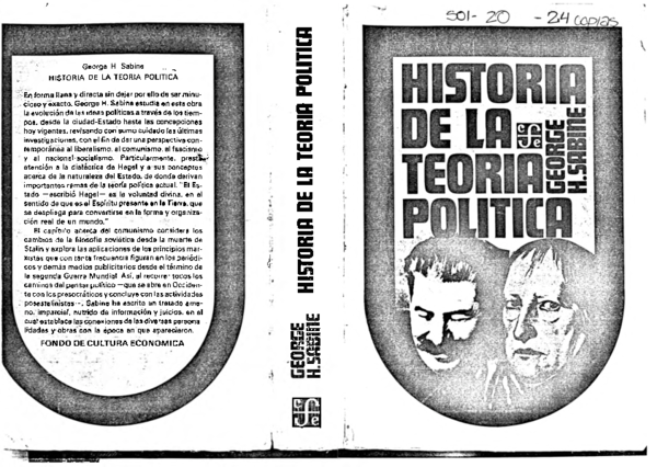(PDF) Historia de la teoria politica G.H. Sabine