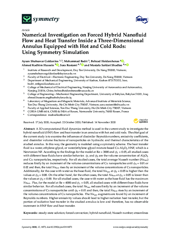 (PDF) Hybrid Nanofluid Flow in a 3D Annulus Study