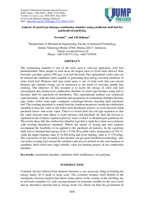 (PDF) Analysis of castel type biomass combustion chamber using ...