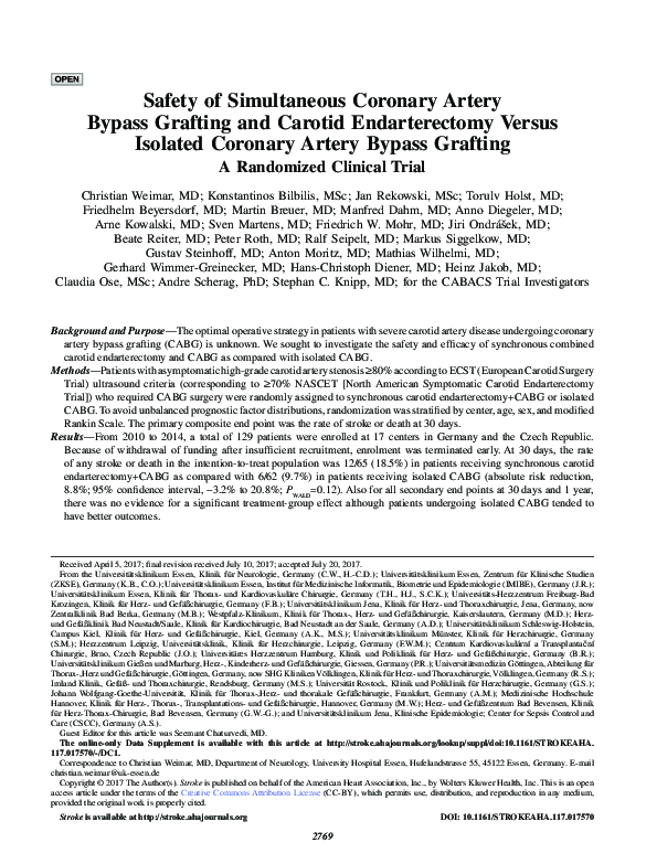 (PDF) Safety of Simultaneous Coronary Artery Bypass Grafting and ...
