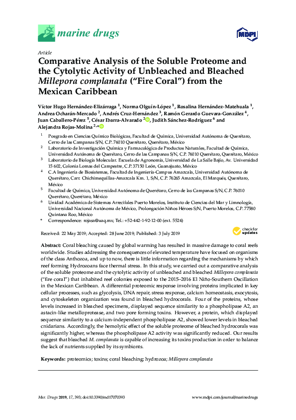 (PDF) Comparative Analysis of the Soluble Proteome and the Cytolytic ...