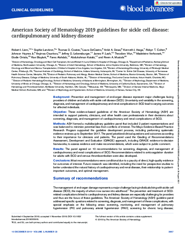 (PDF) American Society of Hematology 2019 guidelines for immune ...