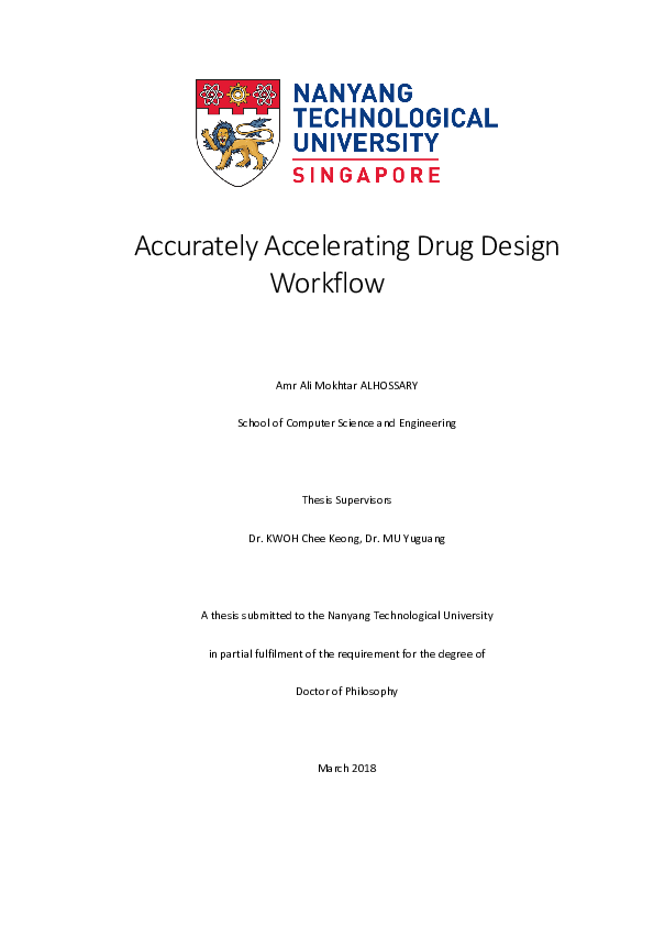 (PDF) Accurately accelerating drug design workflow