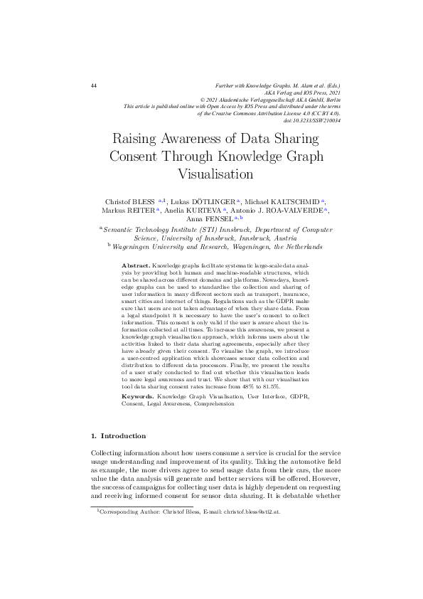 (PDF) Raising Awareness of Data Sharing Consent Through Knowledge Graph ...