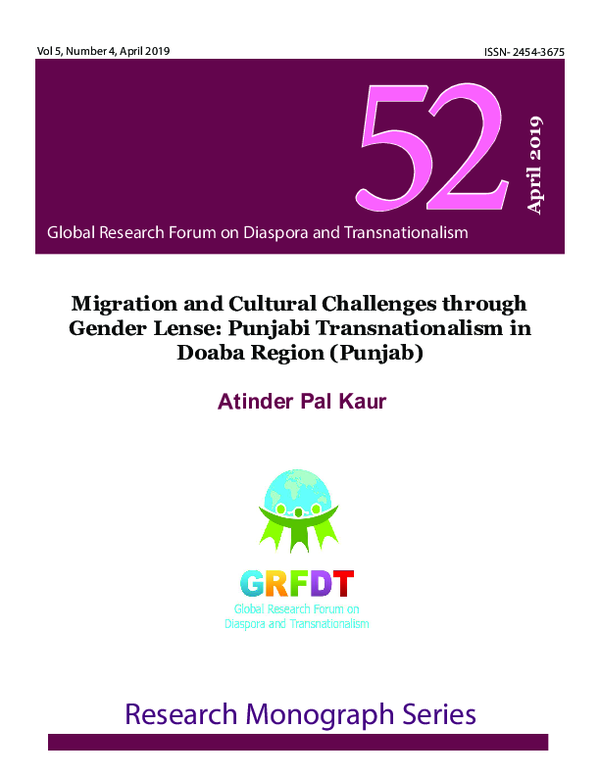 (PDF) Migration and Cultural Challenges through Gender Lense: Punjabi ...