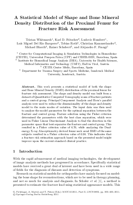 (PDF) A statistical model of shape and bone mineral density ...