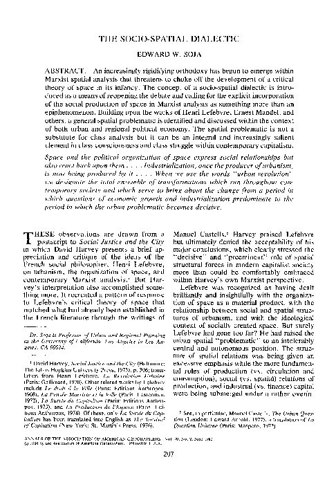 (PDF) The Socio-Spatial Dialectic