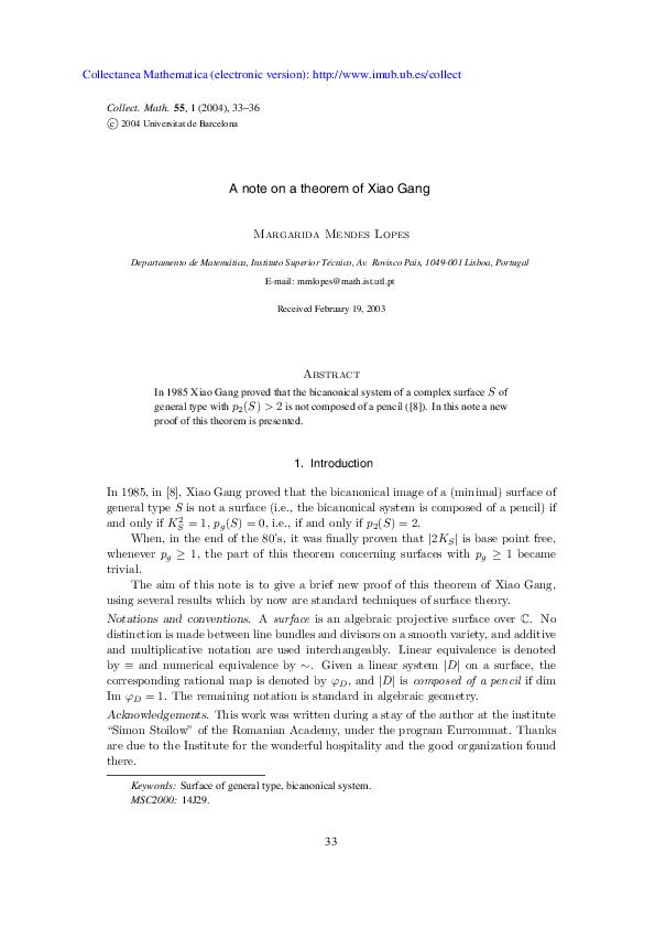 (PDF) A note on a theorem of Xiao Gang