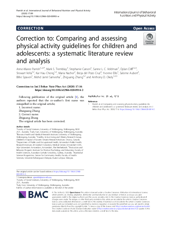 (PDF) Correction to: Comparing and assessing physical activity guidelines for children and ...