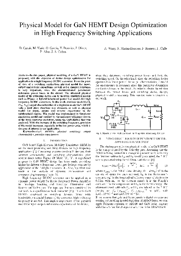 (PDF) Physical model for GaN HEMT design optimization in high frequency ...