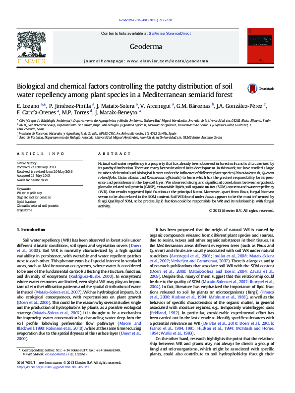 (PDF) Lozano et al. Geoderma 2013