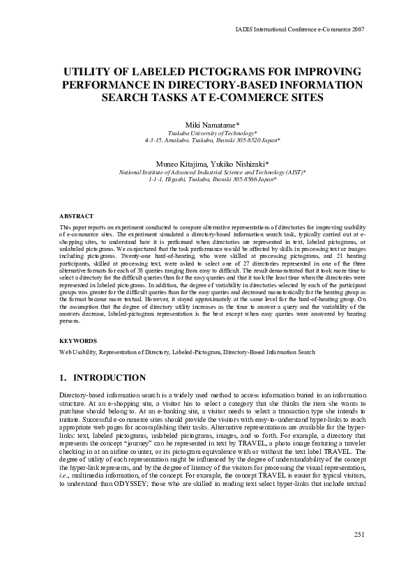 (PDF) Utility of Labeled Pictograms for Improving Performance in ...