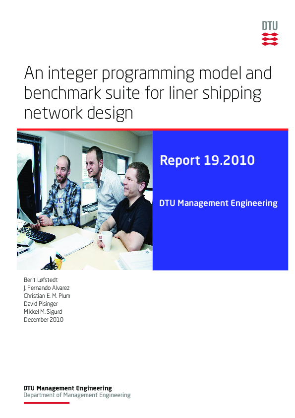 (PDF) A Base Integer Programming Model and Benchmark Suite for Liner ...