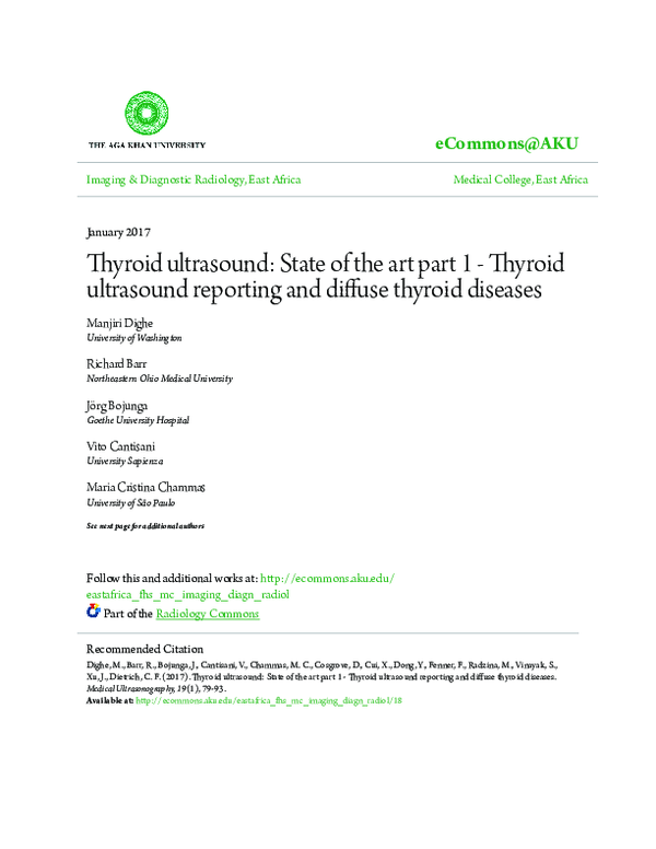 (PDF) Thyroid Ultrasound: State of the Art Part 1 - Thyroid Ultrasound ...