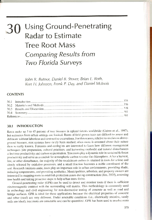 (PDF) Using ground-penetrating radar to estimate tree root mass ...