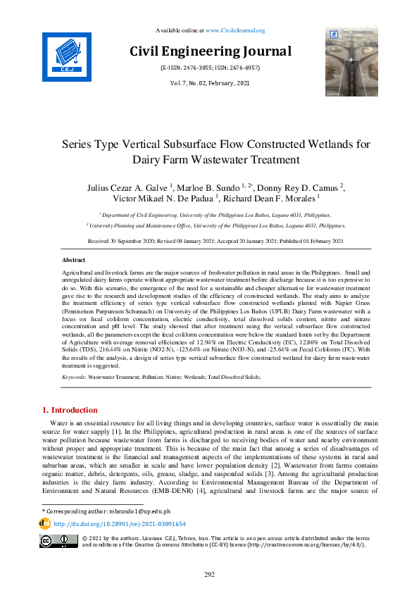 (PDF) Series Type Vertical Subsurface Flow Constructed Wetlands for ...