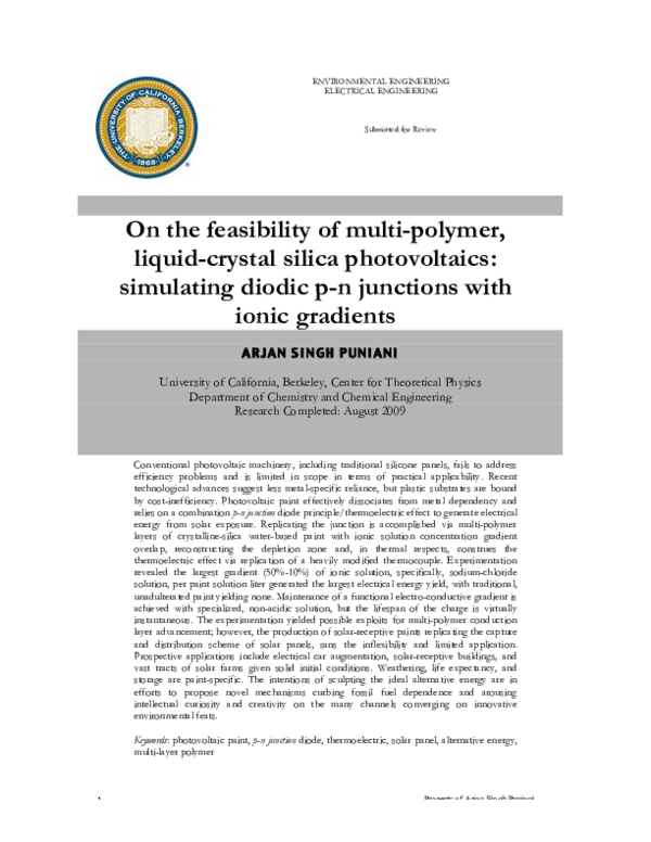 (PDF) On the feasibility of multi-polymer, liquid-crystal silica ...