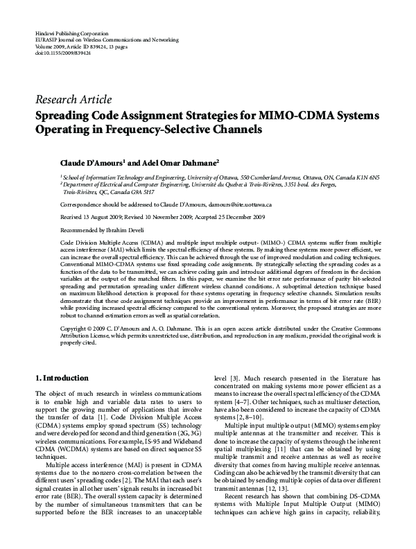 Pdf Orthogonal Space Time Block Codes In Vehicular Environments Optimum Receiver Design And