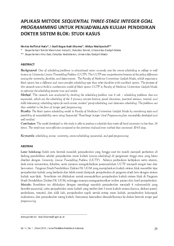(PDF) Aplikasi Metode Sequential Three-Stage Integer Goal Programming ...